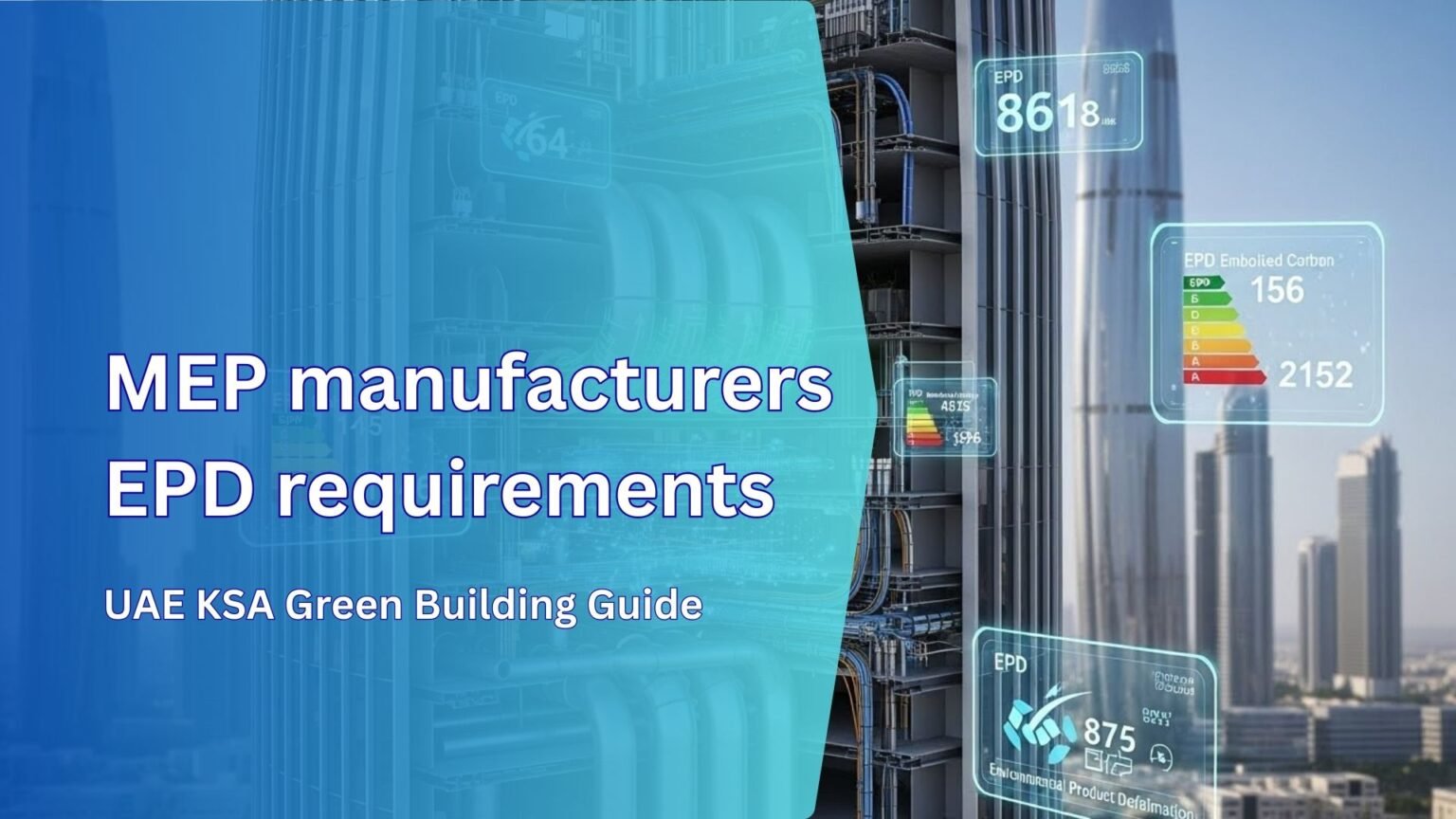 Why MEP Manufacturers Need EPDs: UAE KSA Green Building